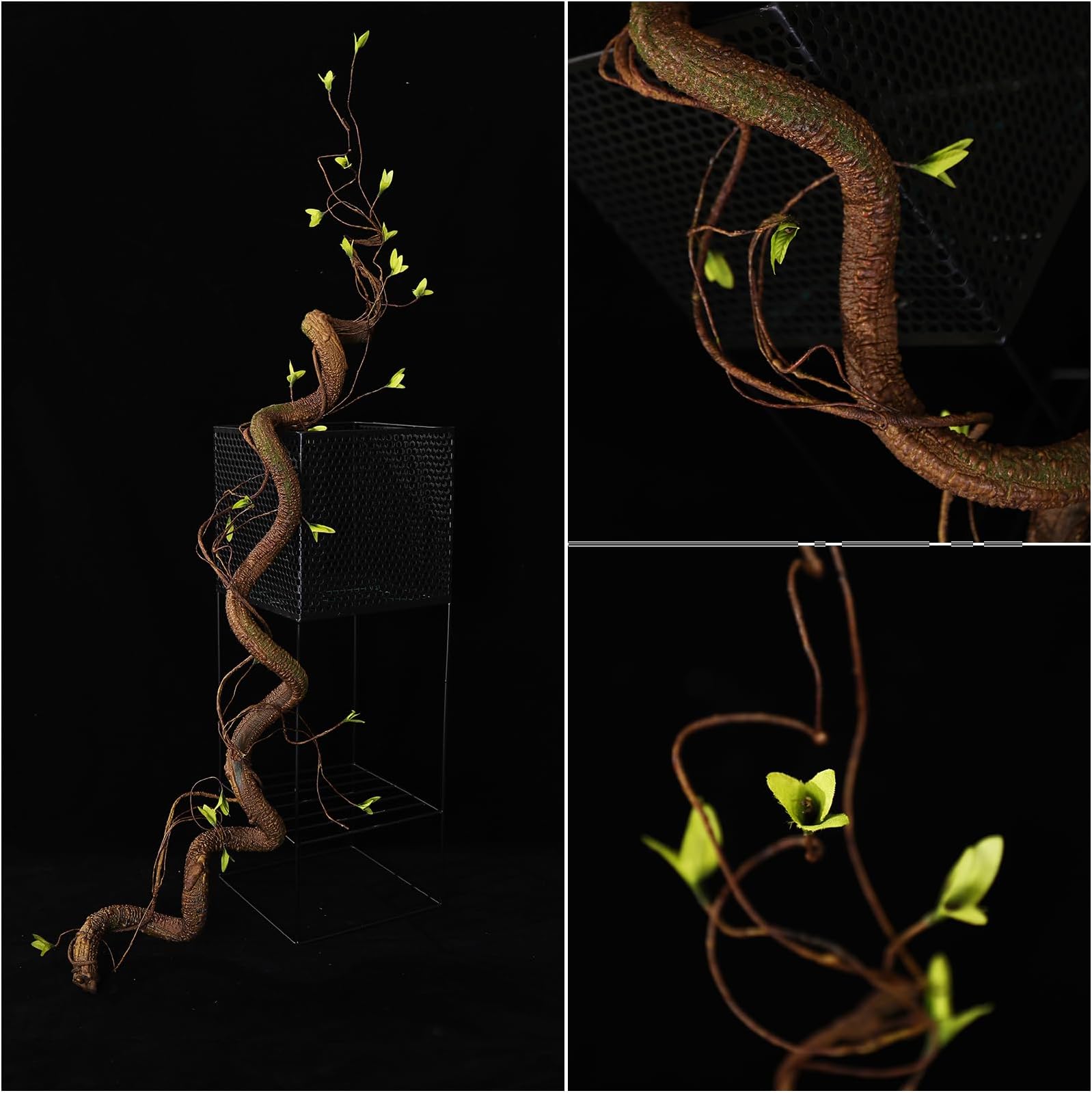 Amazon.com: GWOKWAI 3Pcs Artificial Rattan, Real Touch Fake Faux Dead ...