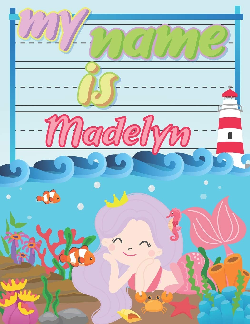 Buy My Name is Madelyn: Personalized Primary Tracing Book / Learning ...