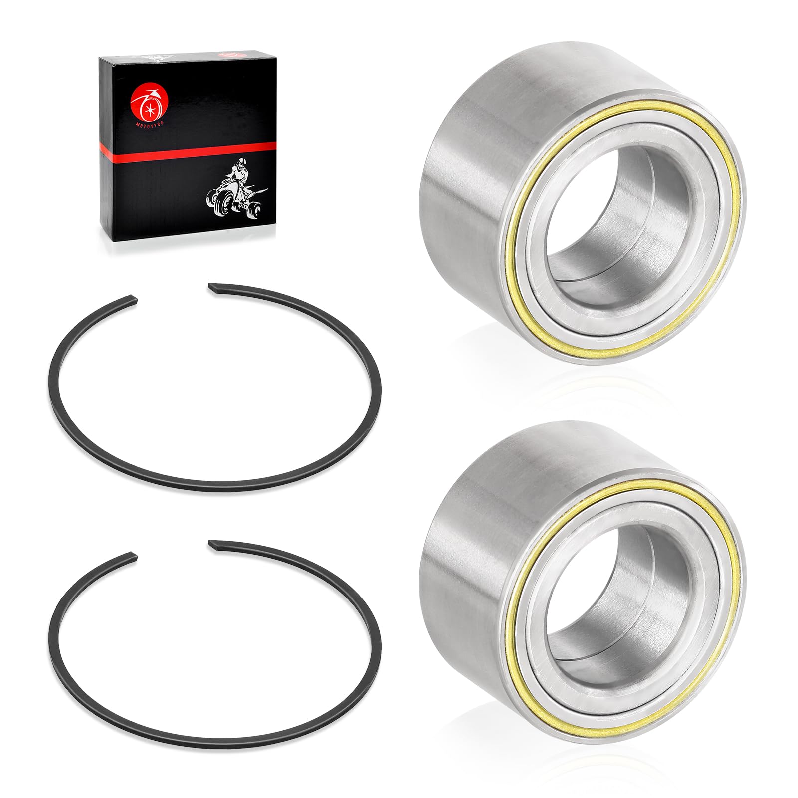 Amazon.com: 2pcs Front Rear Wheel Bearing & Circlip for Can-Am Maverick ...