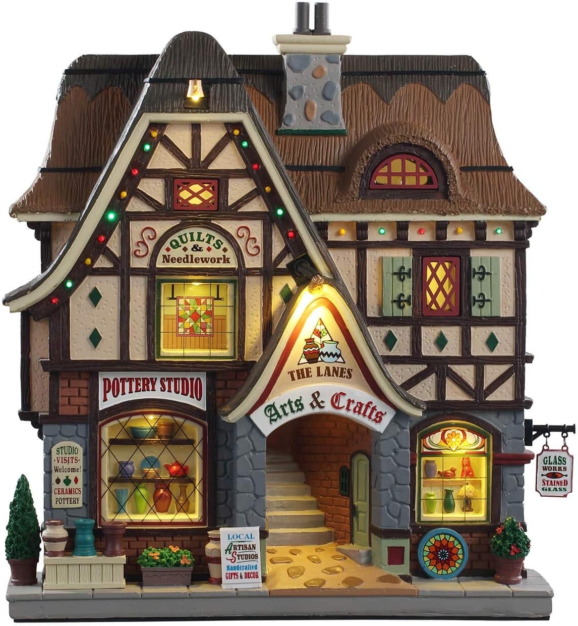 Amazon.com: Lemax Village Collection The Lanes - Arts & Crafts #95472 ...
