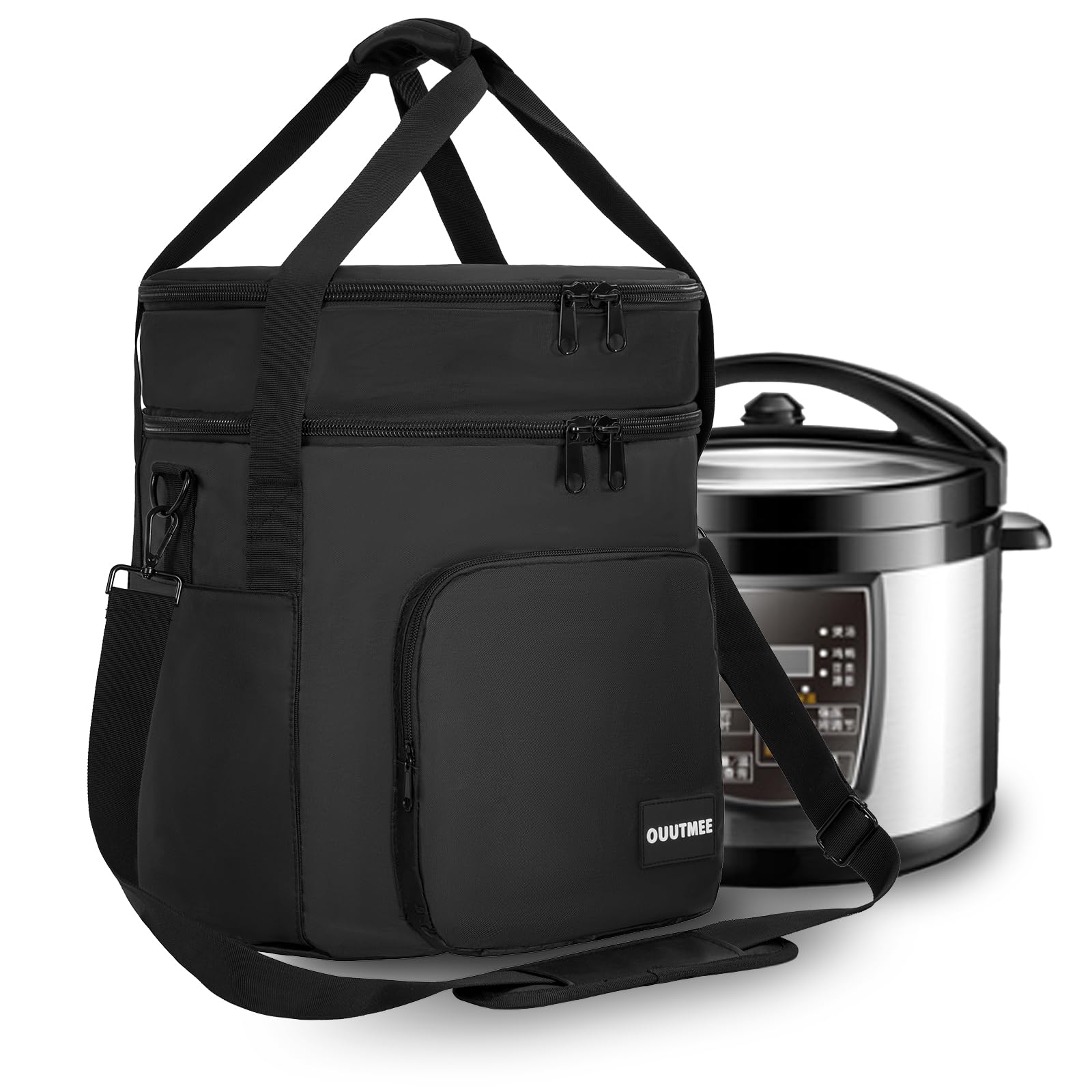 Amazon.com: OUUTMEE 2 Compartments Pressure Cooker Travel Tote Bag, Top ...