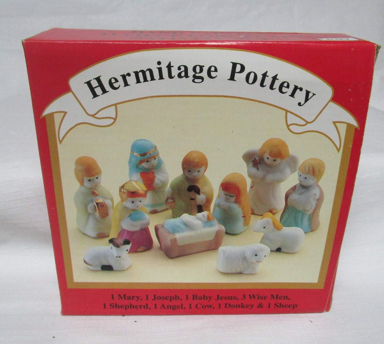 Amazon.com: Hermitage Pottery Nativity Set 11 Pieces : Home & Kitchen