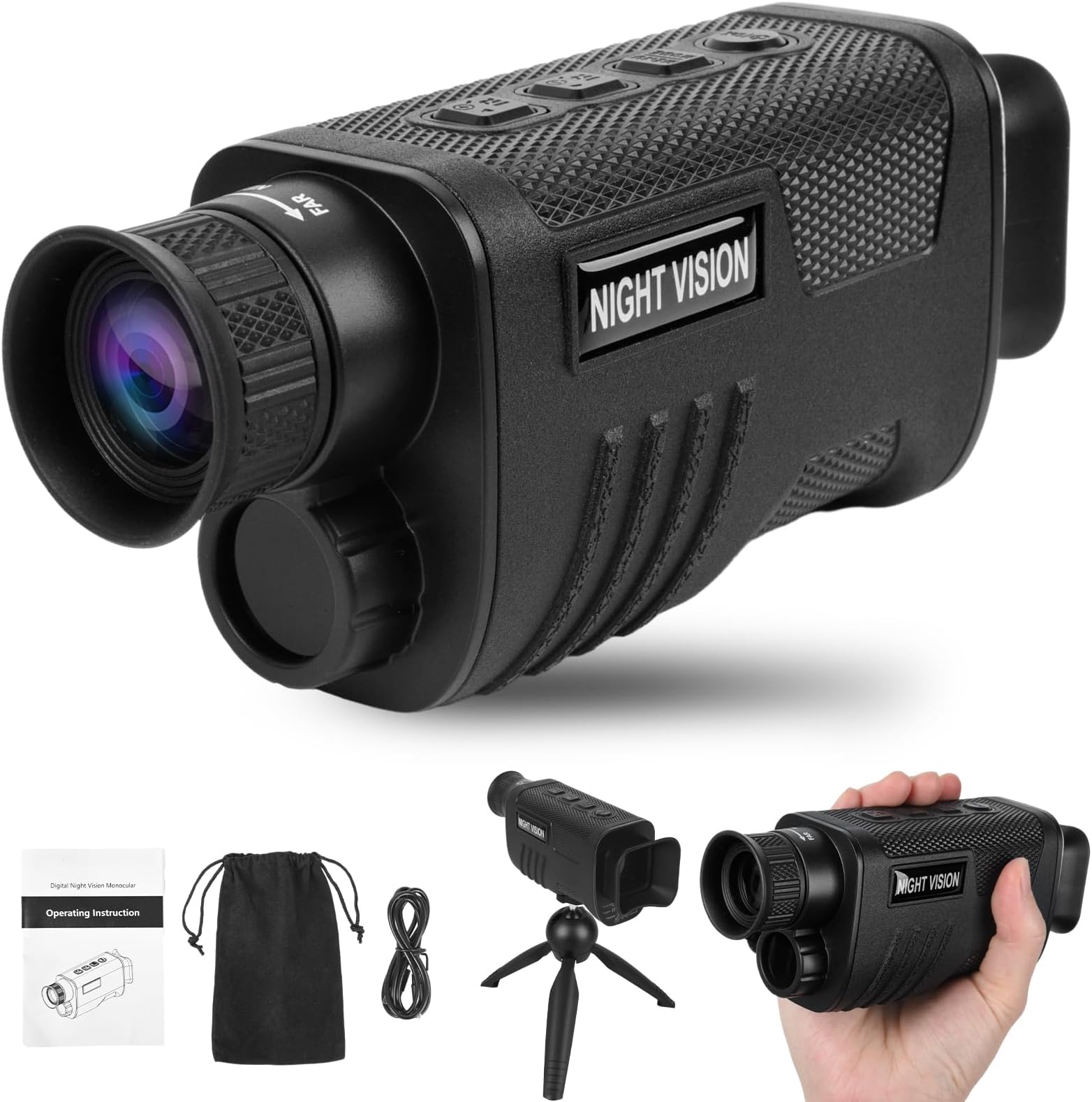 Amazon.com: Night Vision Monocular,High Powered Night Vision Monocular ...