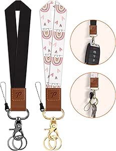 Amazon.com: Plifal Wristlet Keychains for Women Men Cute Wrist Key ...