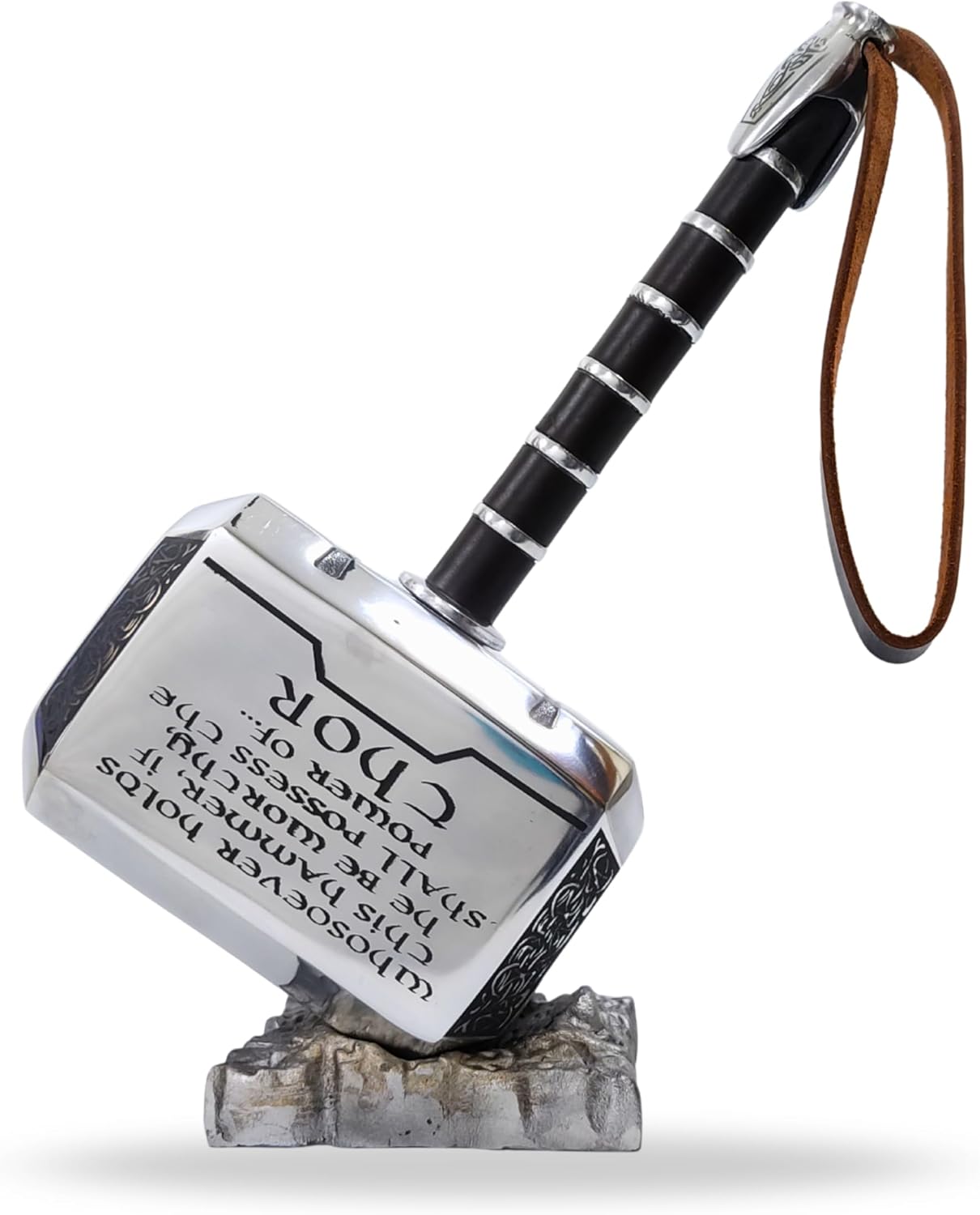 Amazon.com: ZAHANAARA Thor Hammer Replica with Base – Aluminium Metal ...