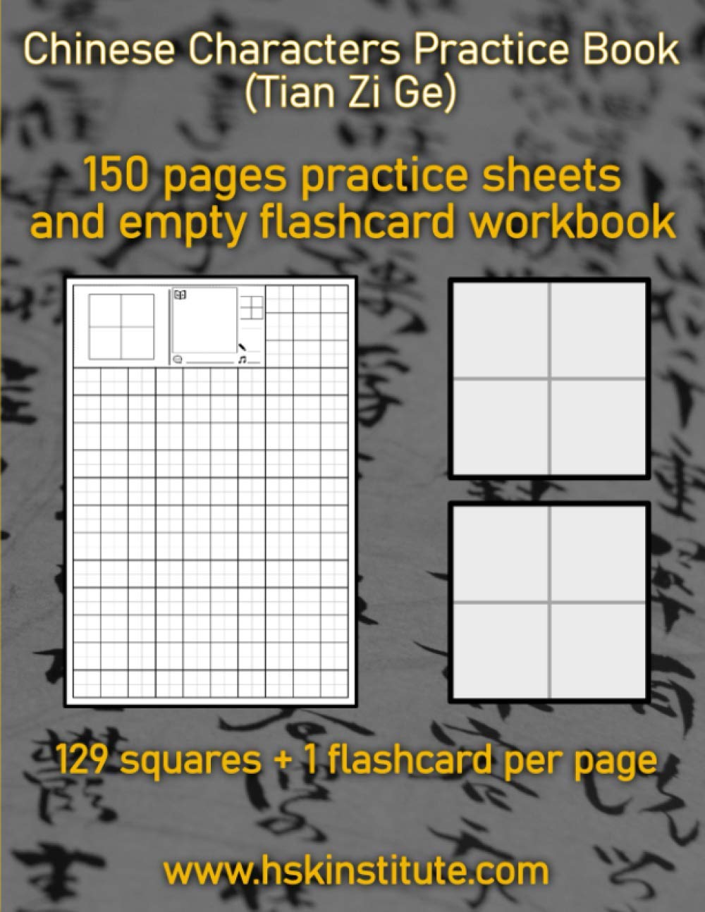Chinese Characters Practice Book Tian Zi Ge 150 Pages Practice ...