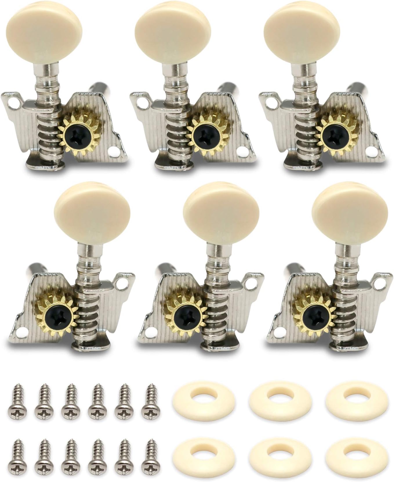 Amazon.com: Metallor Guitar Machine Heads Tuning Pegs Tuners for ...