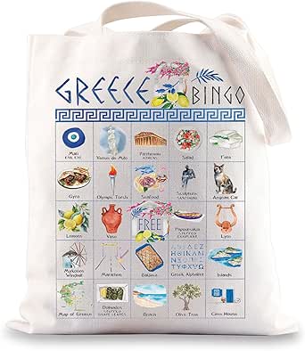Amazon.com: G2TUP Greece Travel Tote Bag Greece Trip Gifts Greece ...