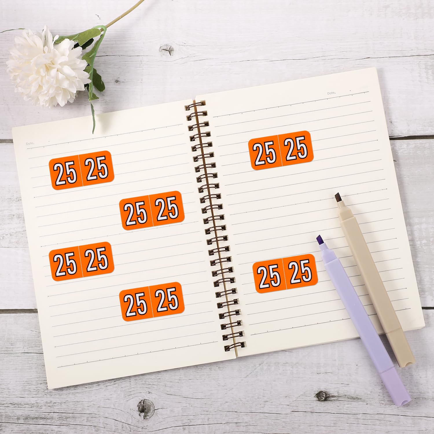 Snapklik.com : 500pcs 2025 Stickers, File Folder Year Labels 2025 ...