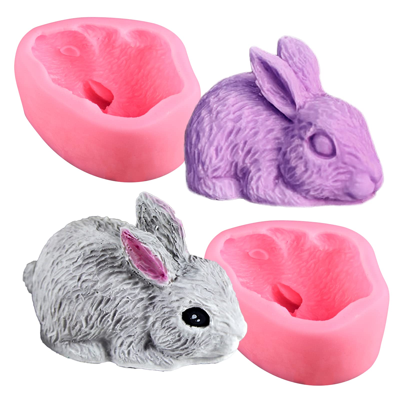 Bunny Soap Molds Shop Generic Easter Bunny Mold 3D Cute Rabbit Epoxy
