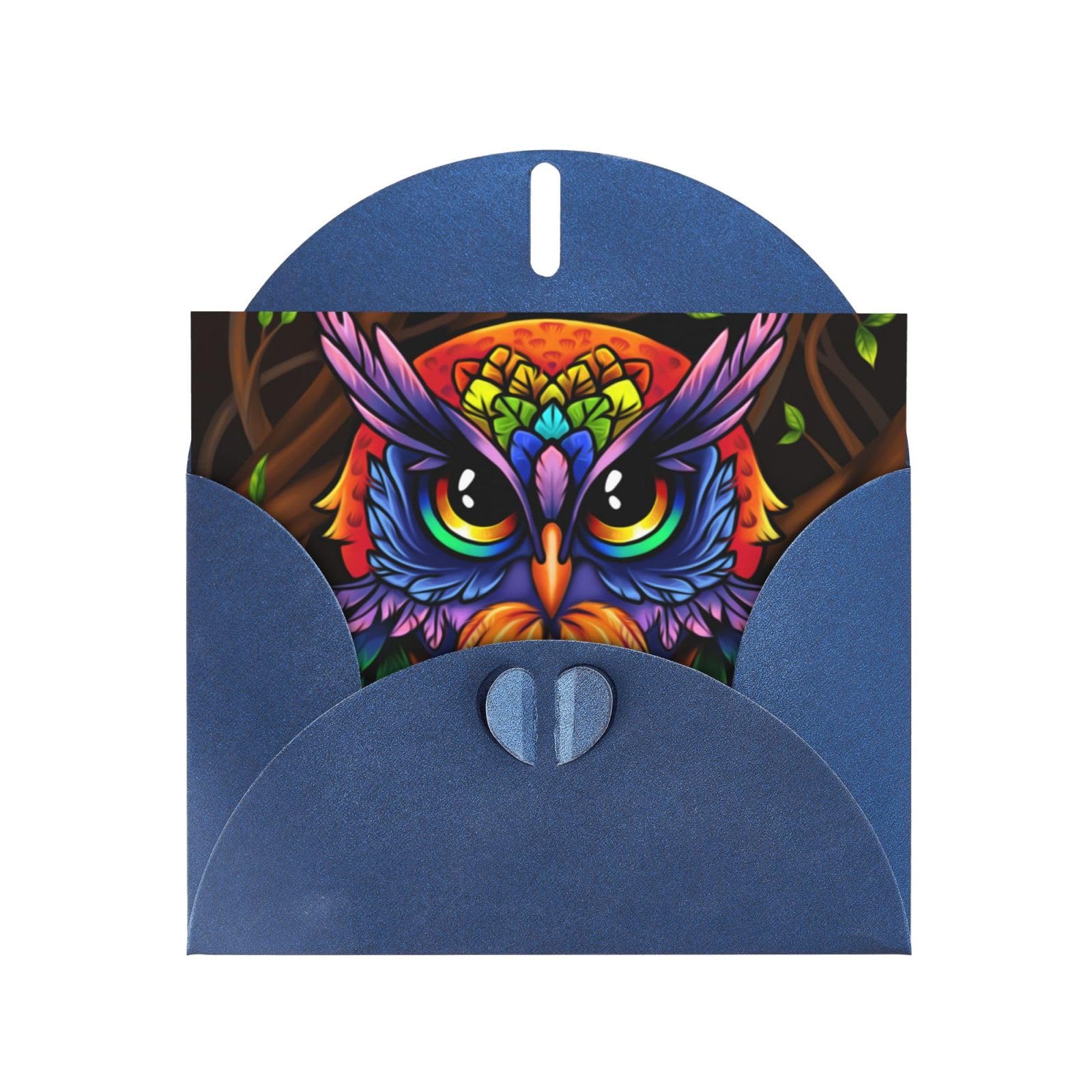 Owl Christmas Cards To Color