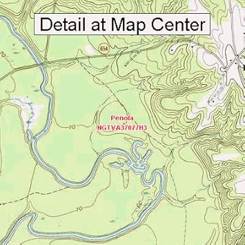 Amazon.com : USGS Topographic Quadrangle Map - Penola, Virginia (Folded ...