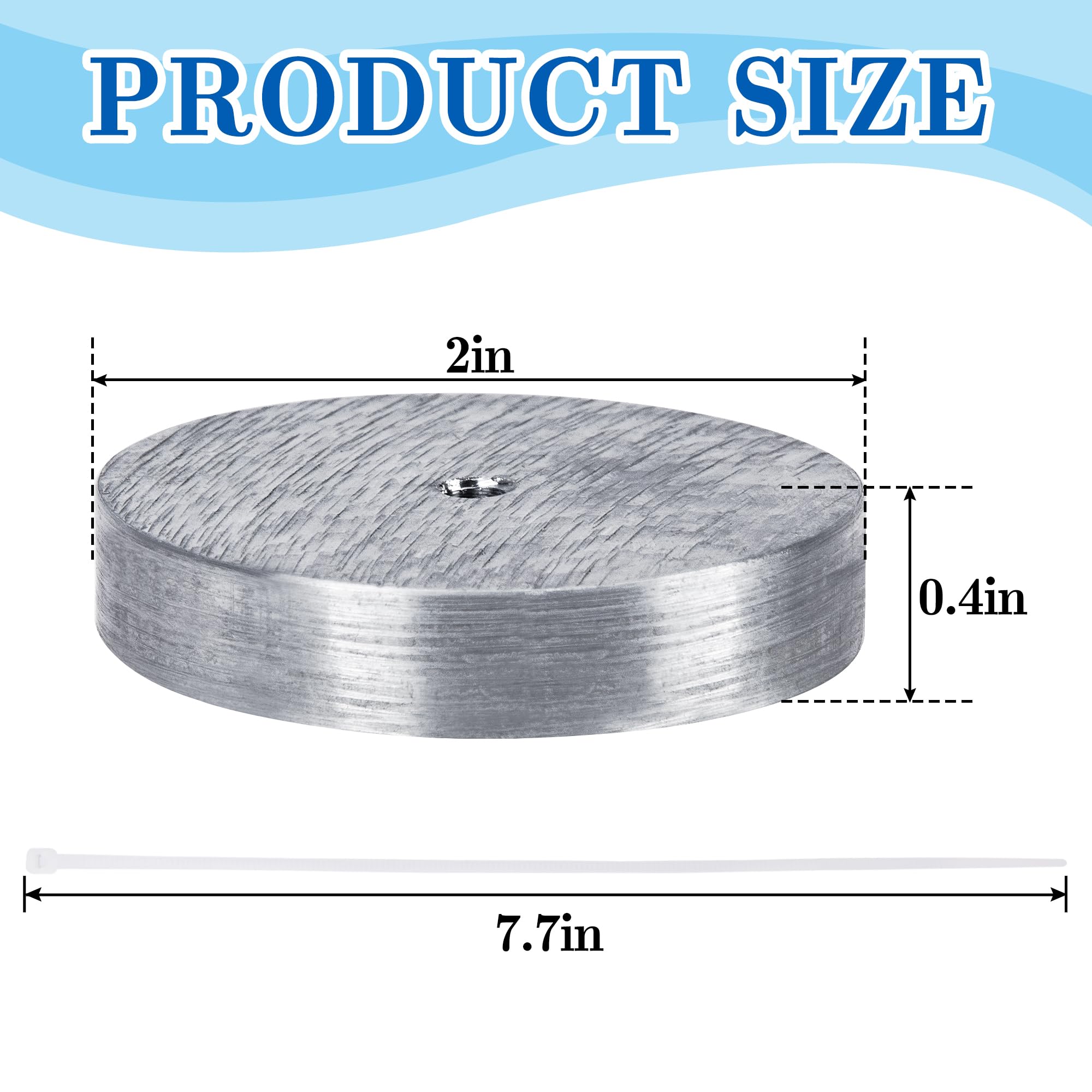 Snapklik.com : DECOHS 4 Pack Zinc Anode Plate- Zinc Anode Weight- Anti ...
