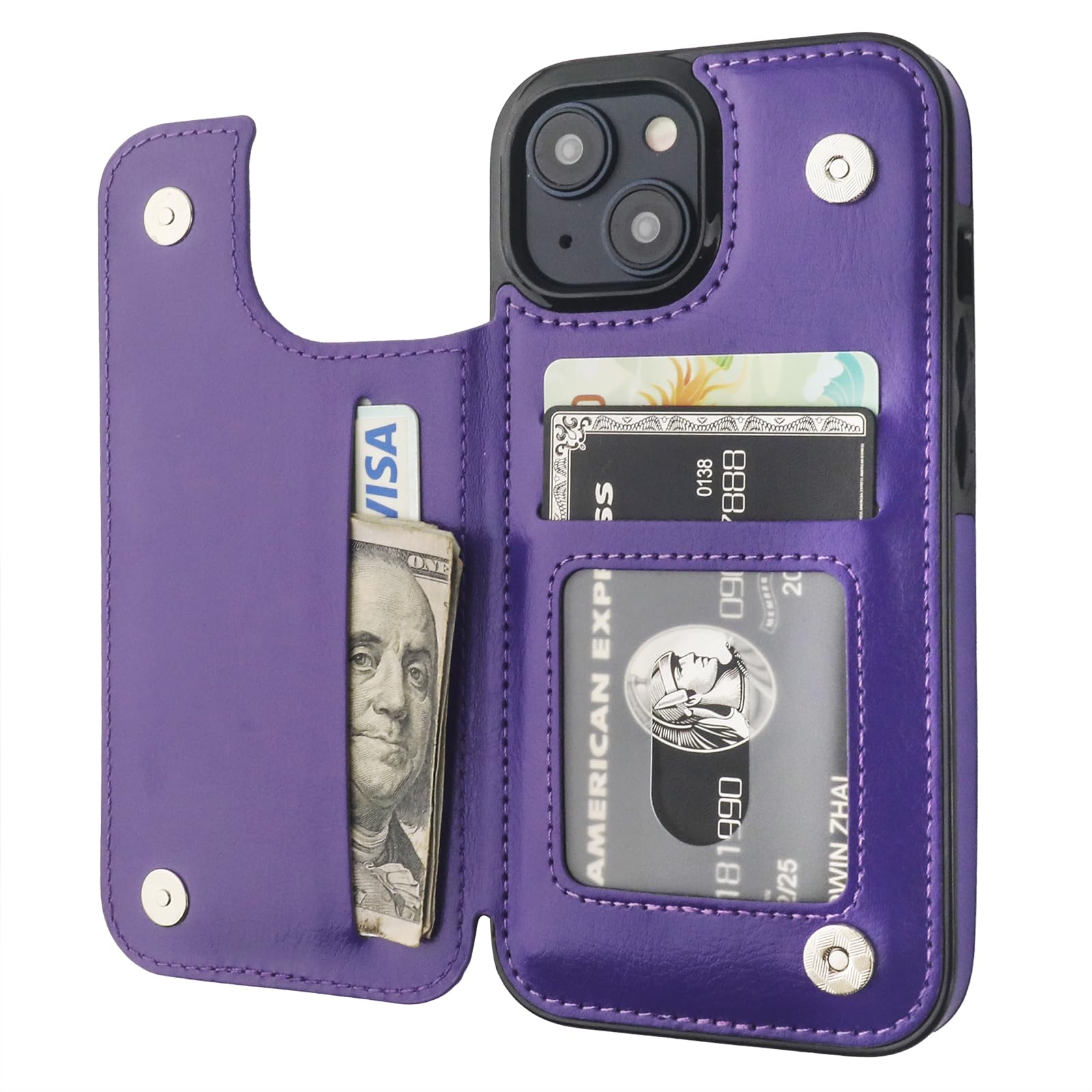Amazon.com: Onetop Compatible with iPhone 15 Wallet Case with Card ...
