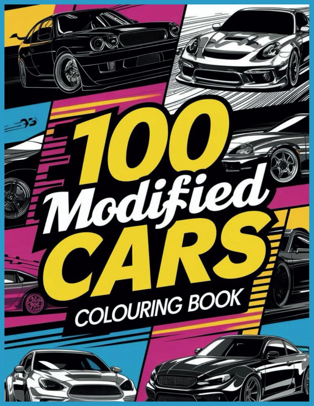 Amazon.com: 100 modified cars colouring book: Modified car style ...