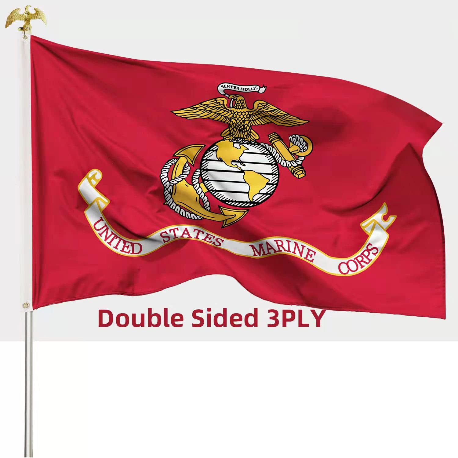 Amazon.com : Marine Corps Flag by USA Flag Co. is 100% American Made ...
