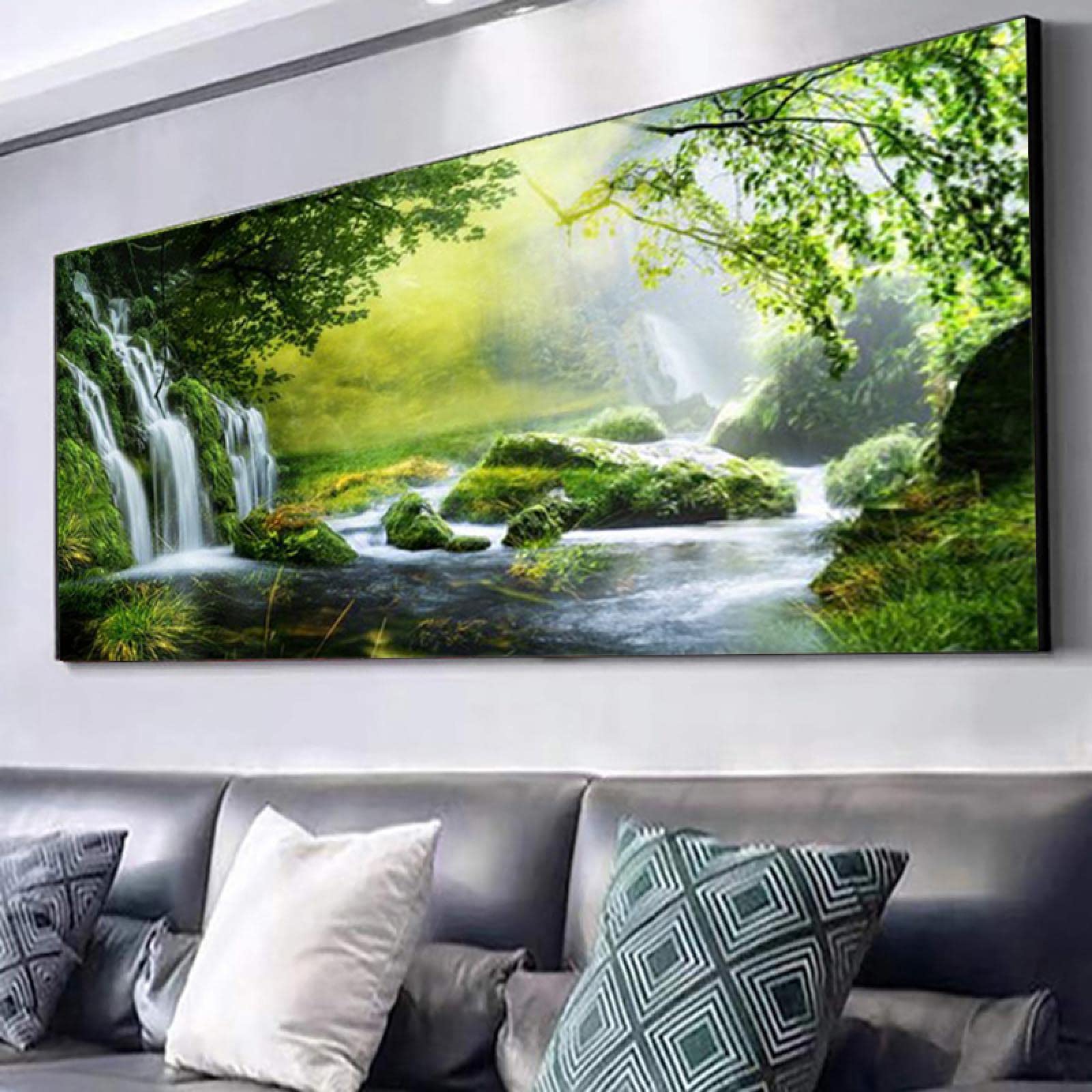 Large Waterfall Paintings Modern Waterfall View Landscape Pictures