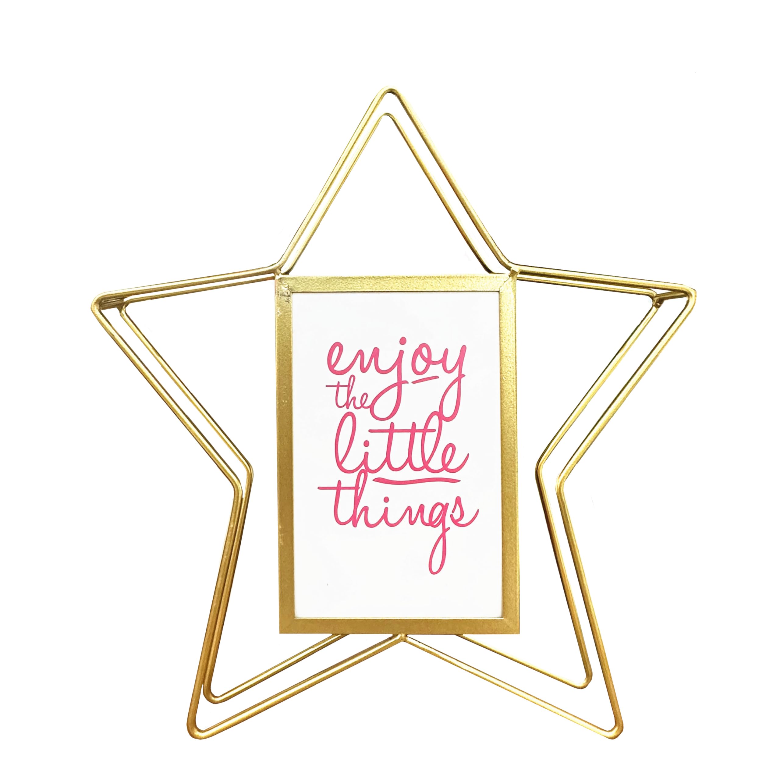 Amazon.com - DD-life Star Shape Vertical Photo Frame Golden Vintage ...
