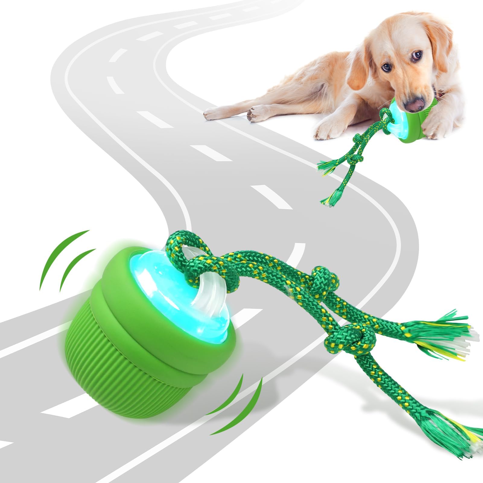 Pet Supplies : BUPIHUKA Interactive Dog Toys, Automatic Rolling Dog ...