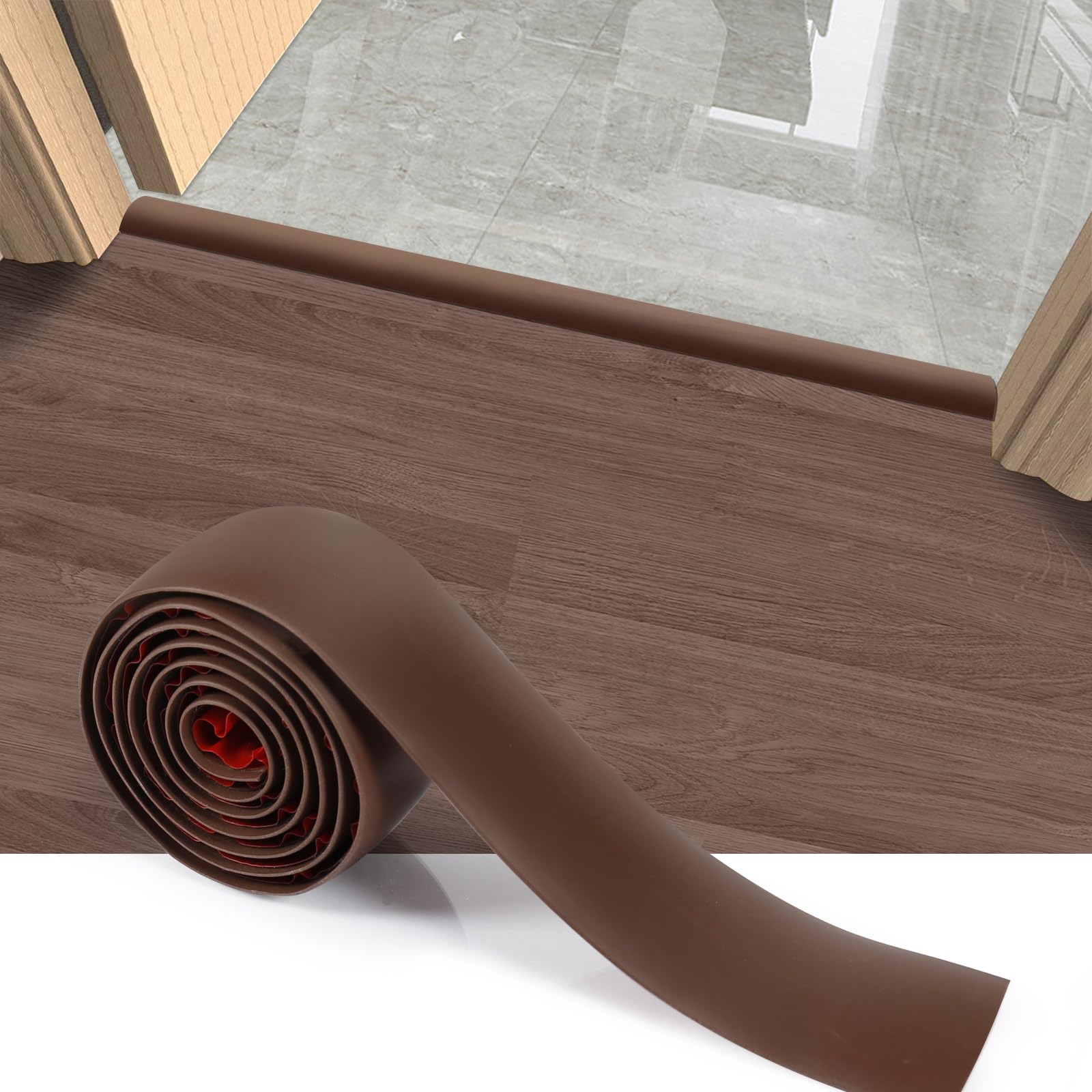 Snapklik.com : Floor Transition Strip, 3.3 Ft Self Adhesive Vinyl ...