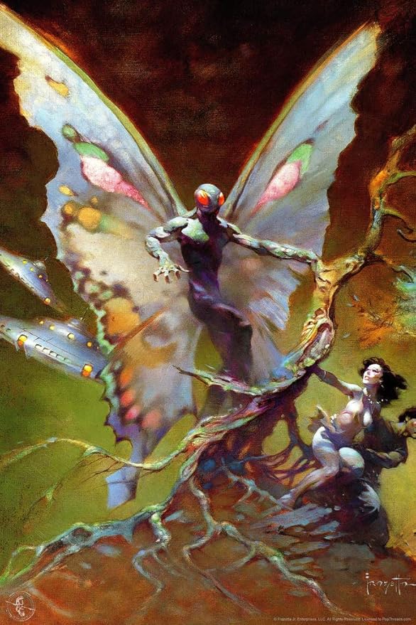 Amazon.com: Frank Frazetta Mothman Cryptid Science FIction Fantasy ...