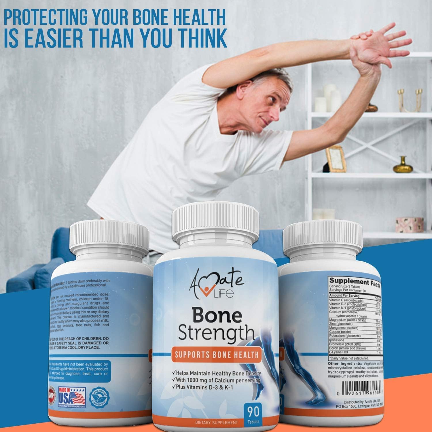 Bone Strength – Calcium Magnesium for Bone Health- Calcium Citrate with ...