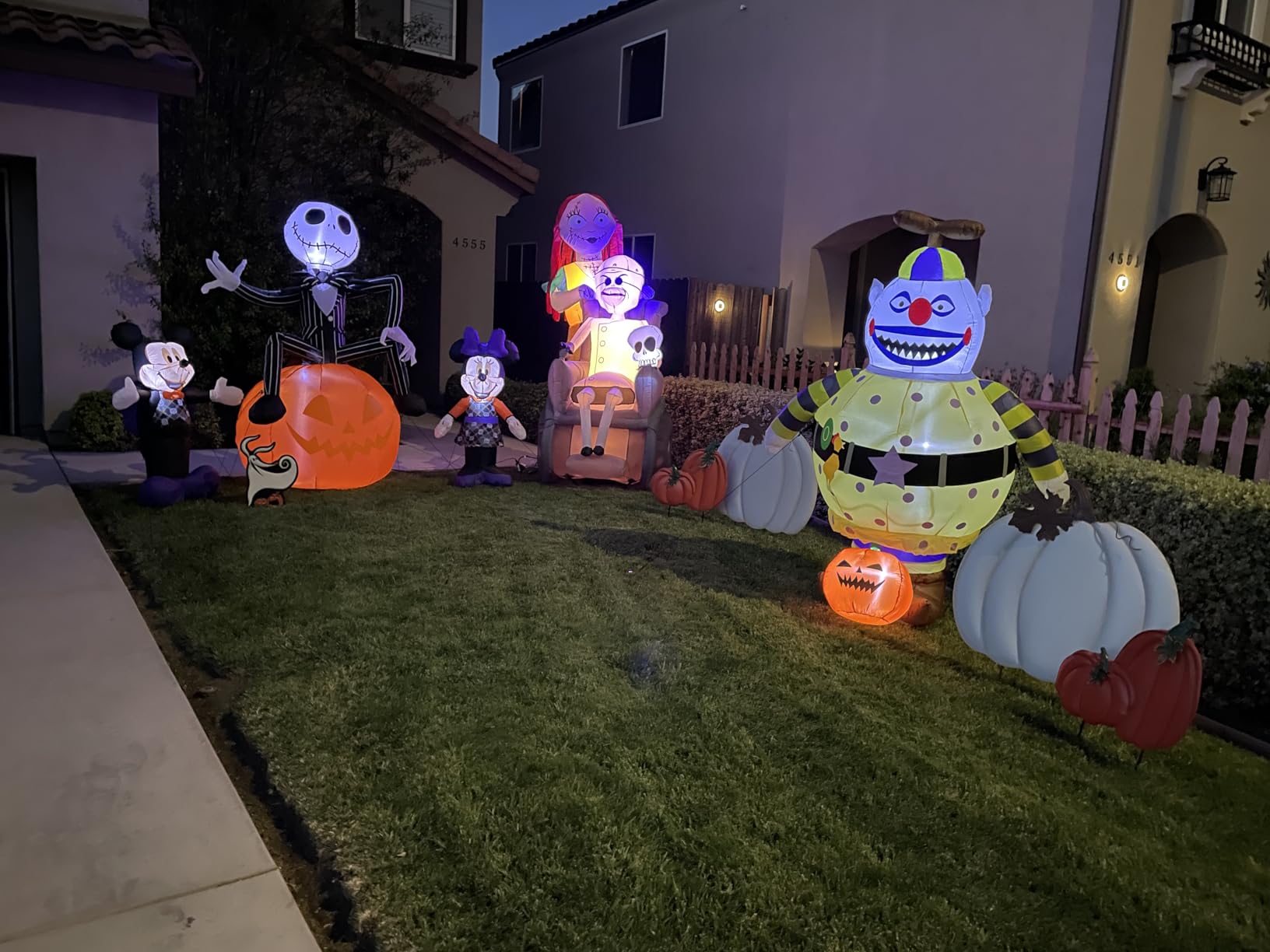 Amazon.com: 7 Foot Dr. Finkelstein and Sally Halloween and Christmas ...
