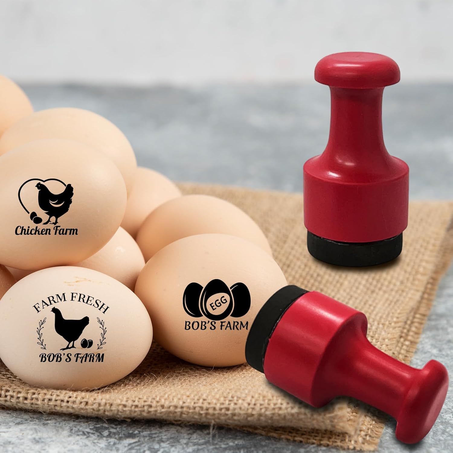 Amazon.com: Custom Egg Stamp Personalized Egg Stamps for Fresh Eggs ...