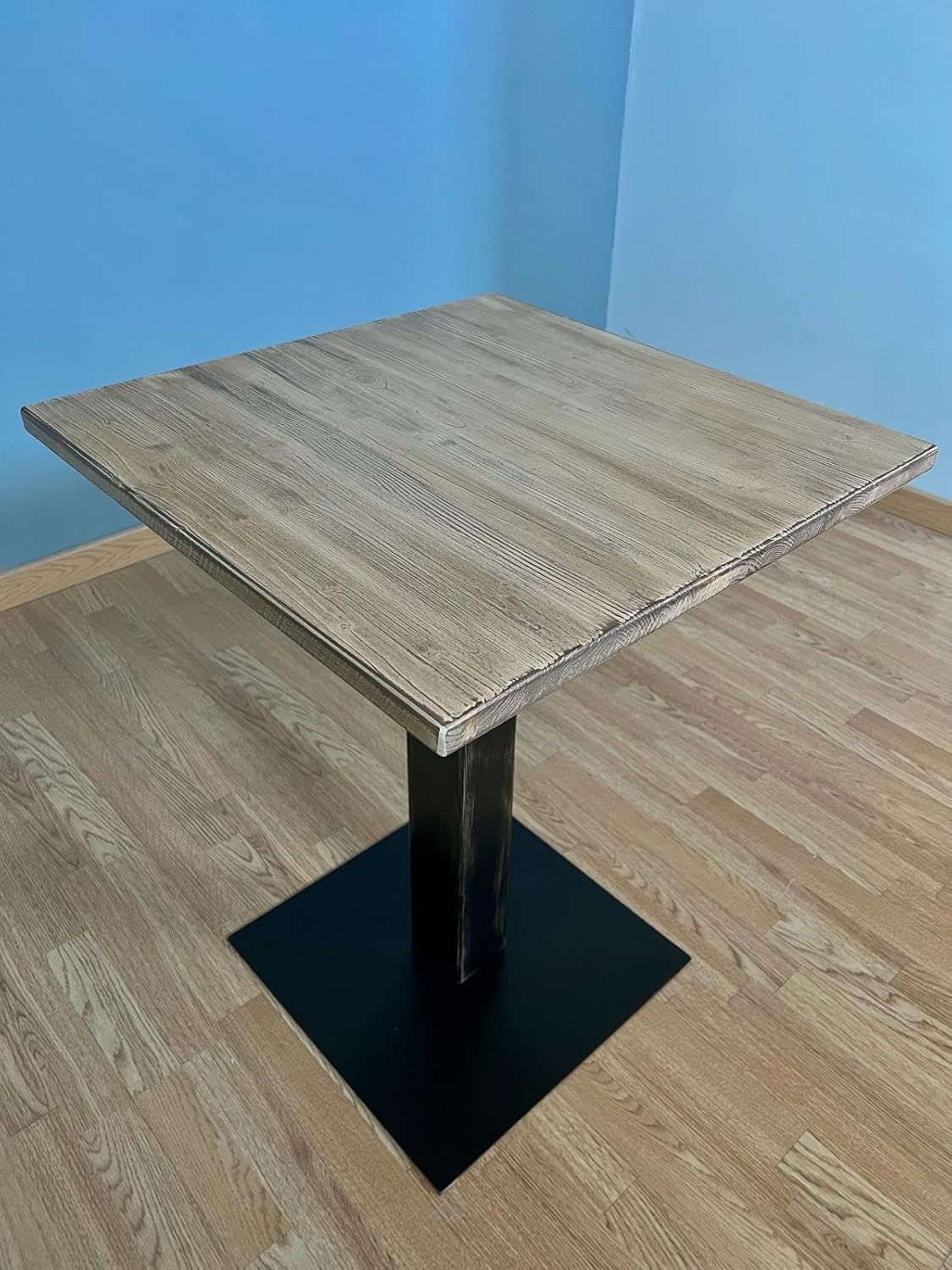 Tavolo bar quadrato in legno con piede centrale 60/70/80cm (60x60 ...