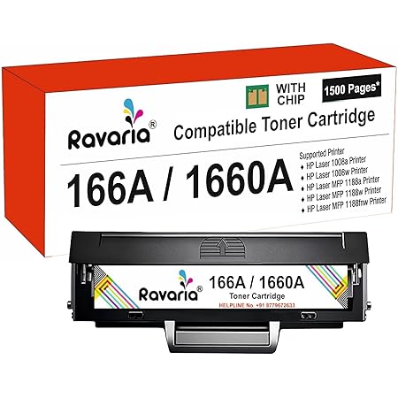 Ravaria W1660A / 166A Compatible Toner Cartridge Replacement for HP ...