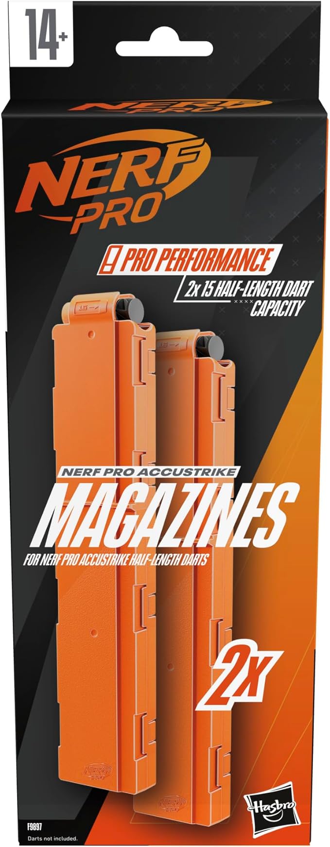 Amazon.com: NERF Pro AccuStrike Half-Length Magazines, 2X 15-Dart Magazines, Designed ...