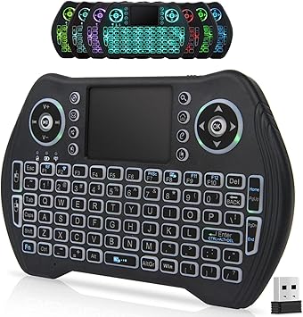 Amazon.com: BL Mini Wireless Keyboard Remote Control with Touchpad ...