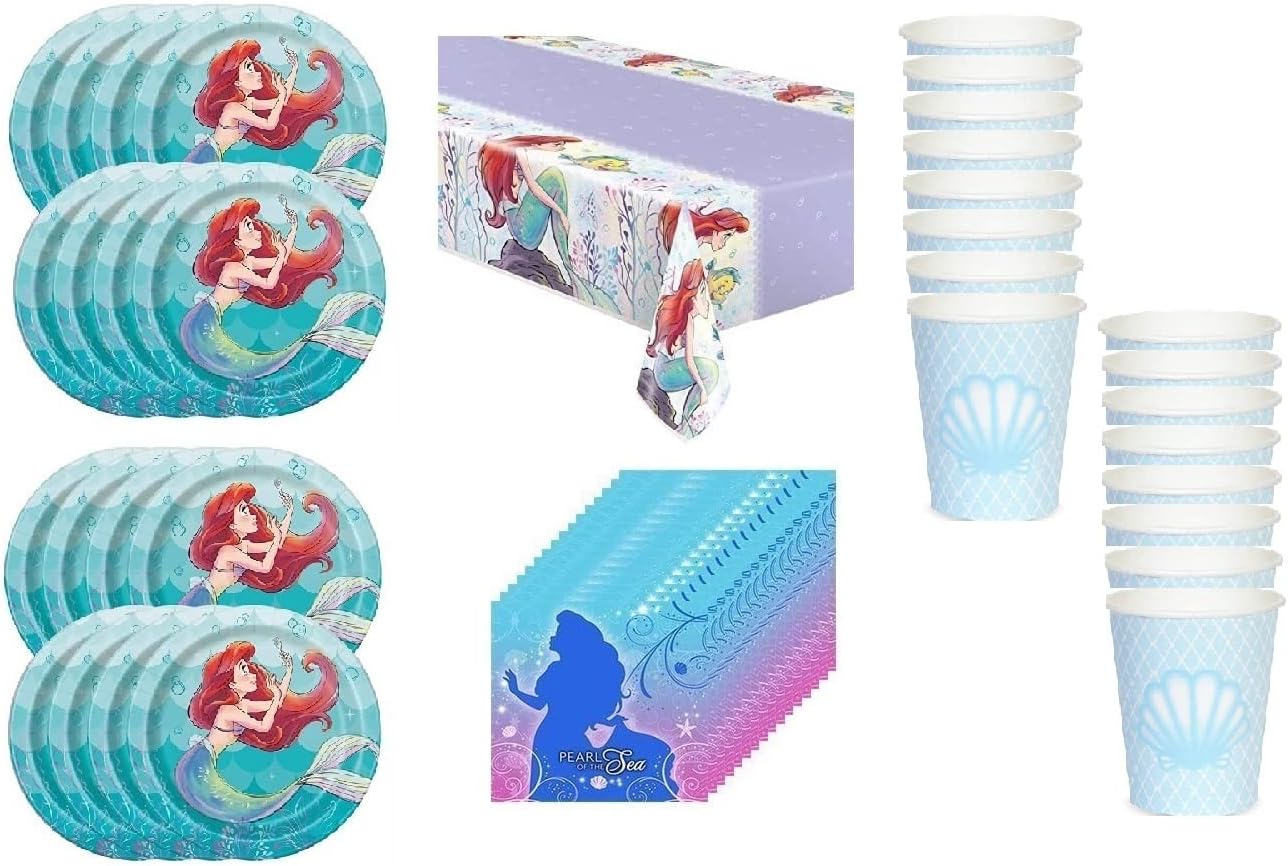 Hallmark BB1TBL3896 Little Mermaid Table Cover, Tablecovers - Amazon Canada