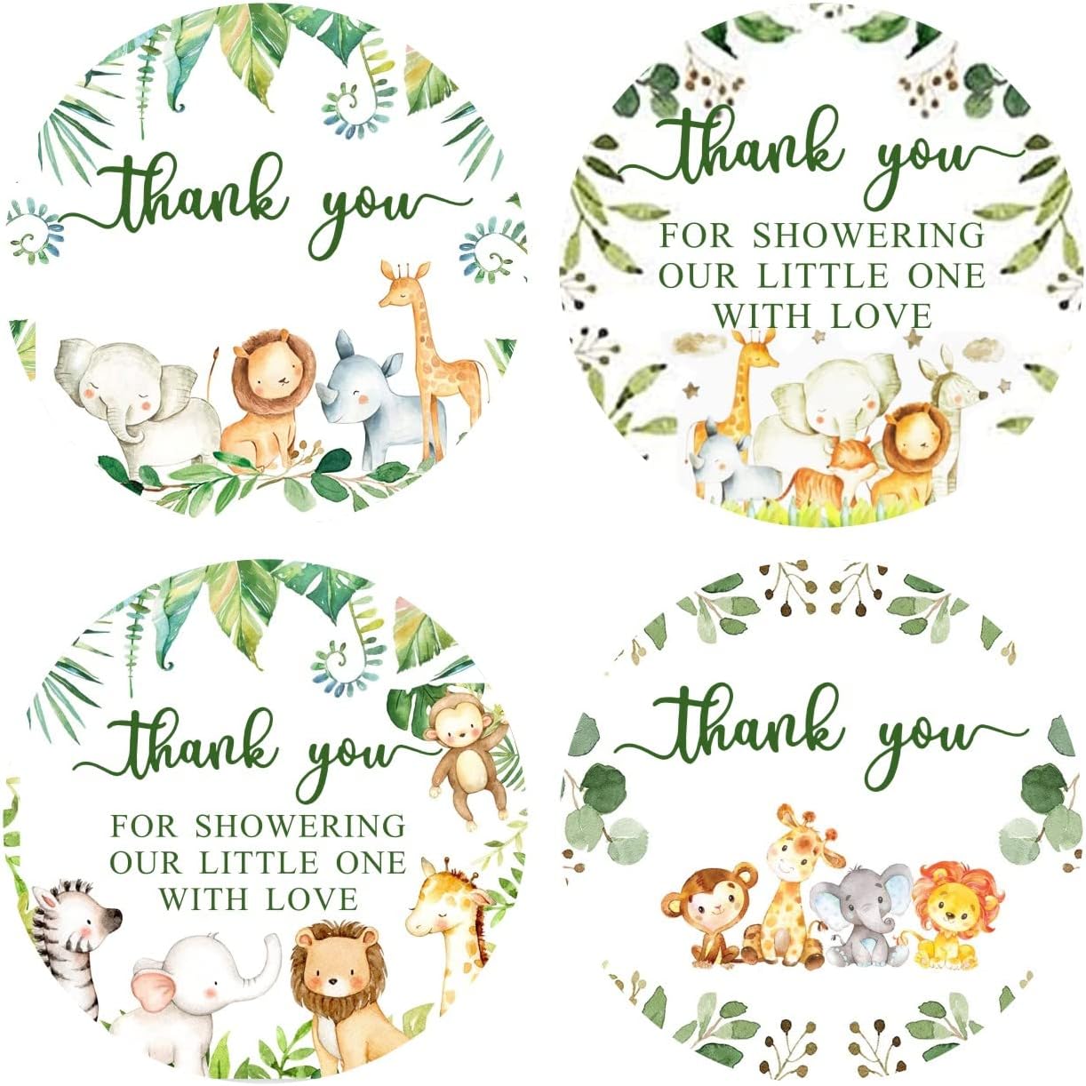 Amazon.com: 50 Thank You for Celebrating Our Little Star Stickers ...