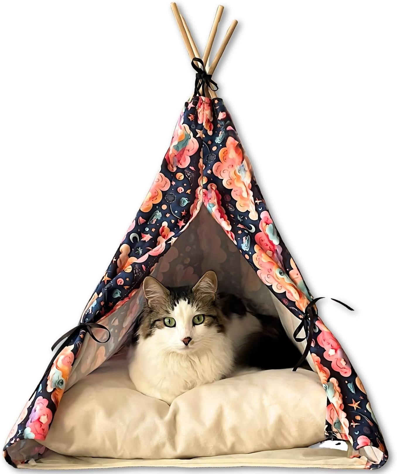 Amazon.com : Pet Teepee - Premium Dog Teepee Tent, Cat Teepee, Dog Fort ...