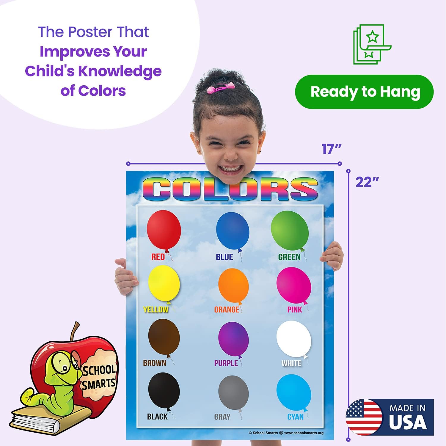 Durable 17” X 22 Laminated Colors Chart for Philippines | Ubuy