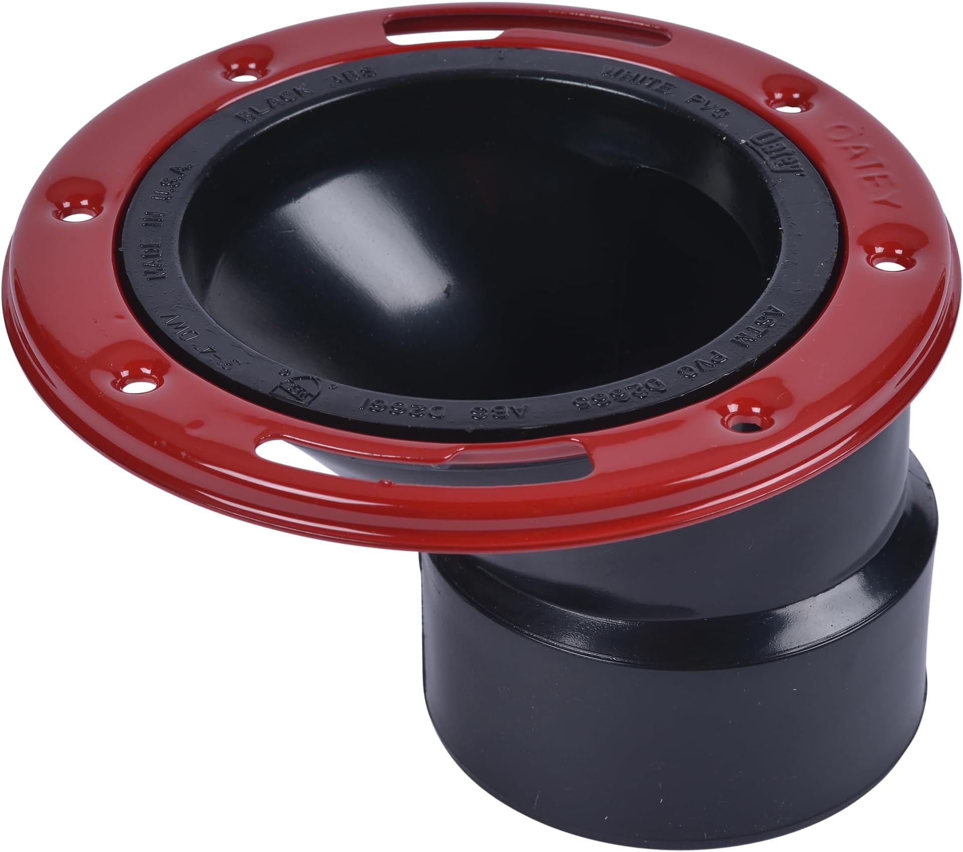 Oatey 43500 Level-Fit Offset Toilet Flange, 3 X 4 in, Abs Plastic, 3 ...