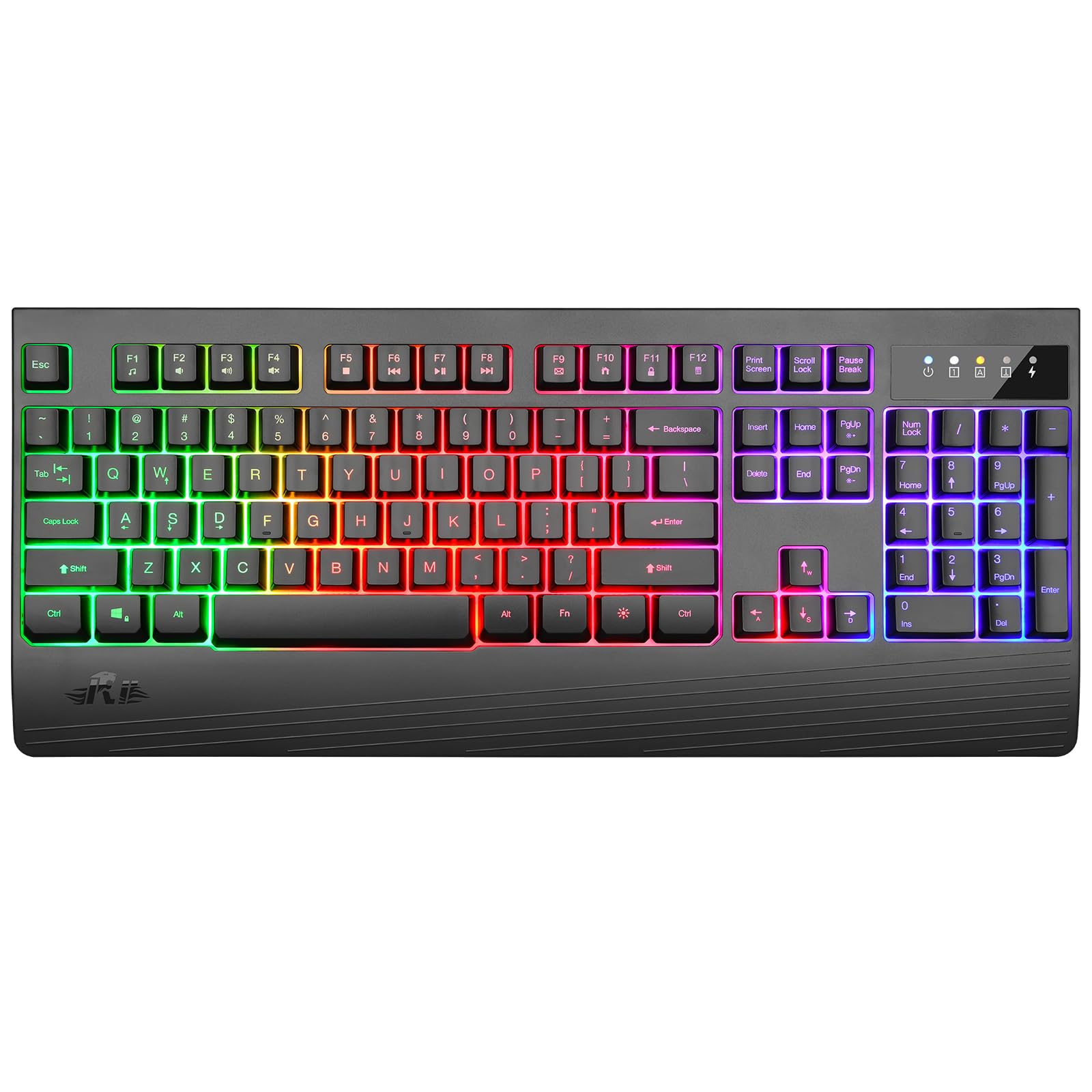 Amazon.com: Rii Wireless RGB Backlit Gaming Keyboard,2.4G Rechargeable ...