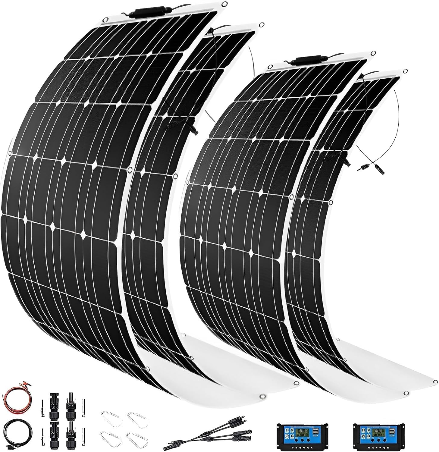 1600 Watt Solar Panel Kit, with Charge Controller(40A) 4pcs 400 Watt ...