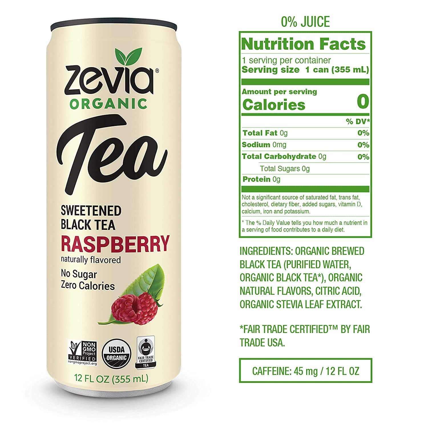 Zevia Organic Sugar Free Iced Tea, Sampler Pack, 12 Ounce Cans (Pack of ...