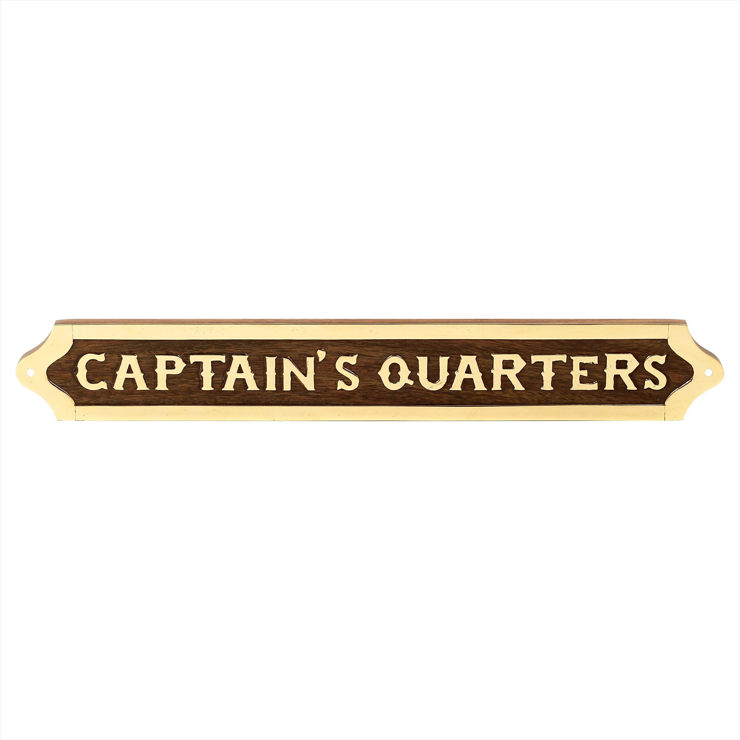 Amazon.com: SJT ENTERPRISES, INC. Captain's Quarters 5" x 10" Wood ...