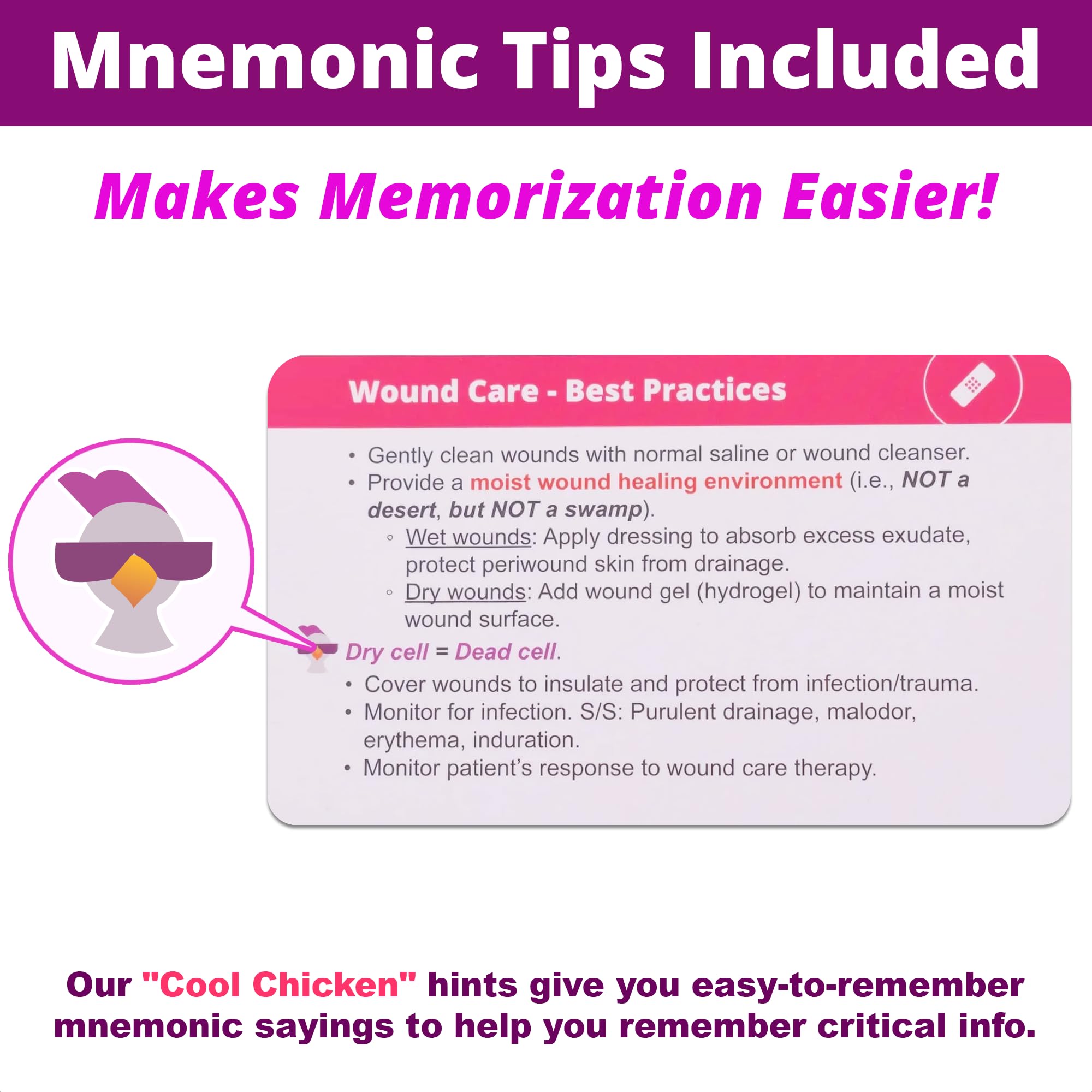 Snapklik.com : Level Up RN Wound Care Flash Cards No Fluff Only ...