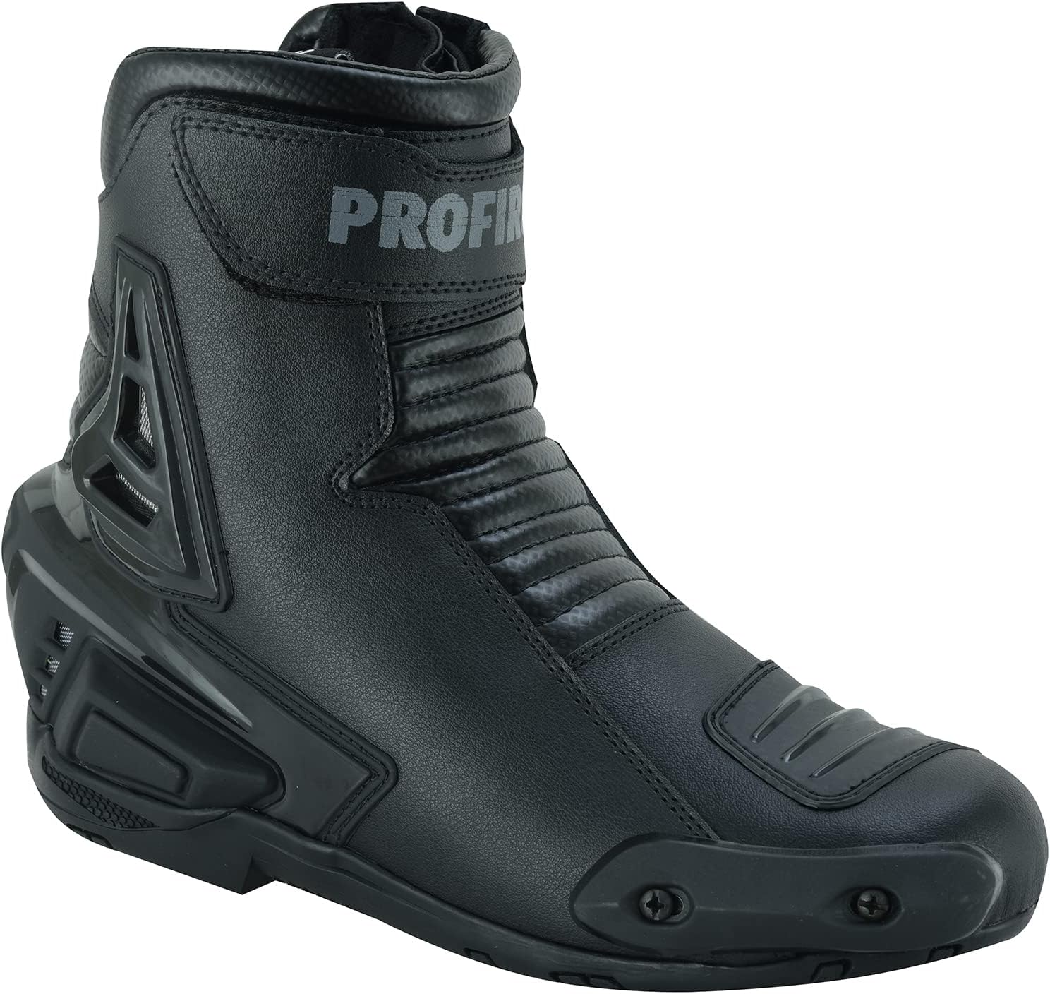 PROFIRST Men Motorbike Leather Boots Waterproof Motorcycle Rubber Sole ...