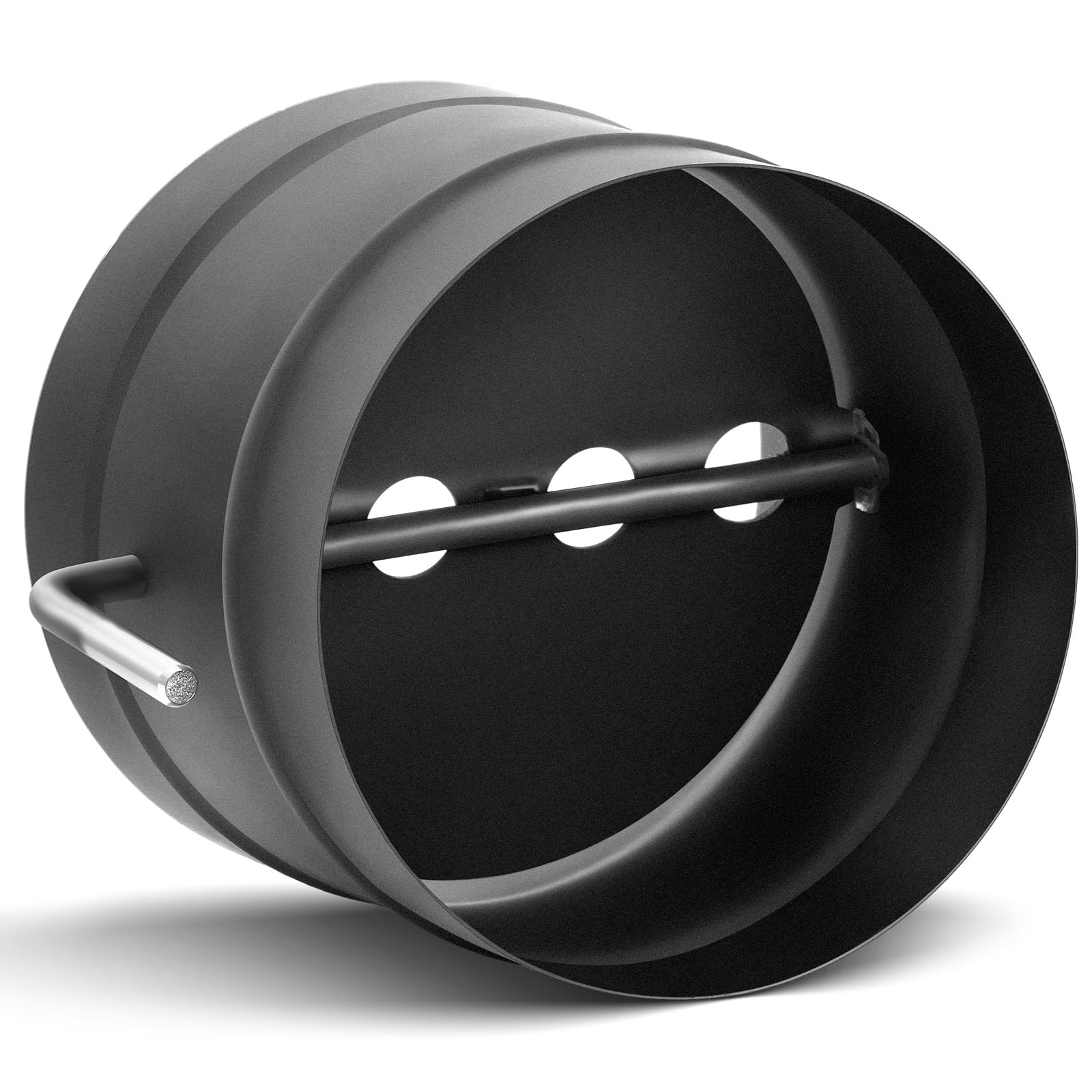 Gisafai 6 Inch Stove Pipe Damper Cast Iron Damper Enhance The Energy ...