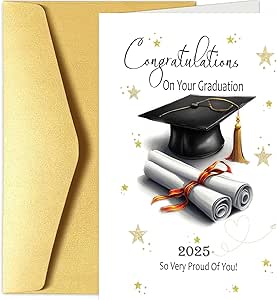 Graduation Card,Unique Congratulatory Present for a Graduate,Perfect ...