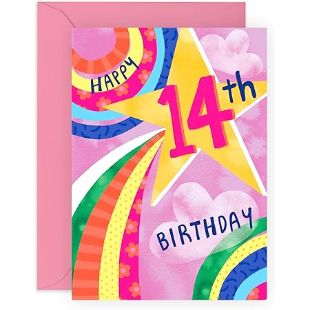 Central 23 14th Birthday Card For Girl - Happy 14th Birthday Cards For ...