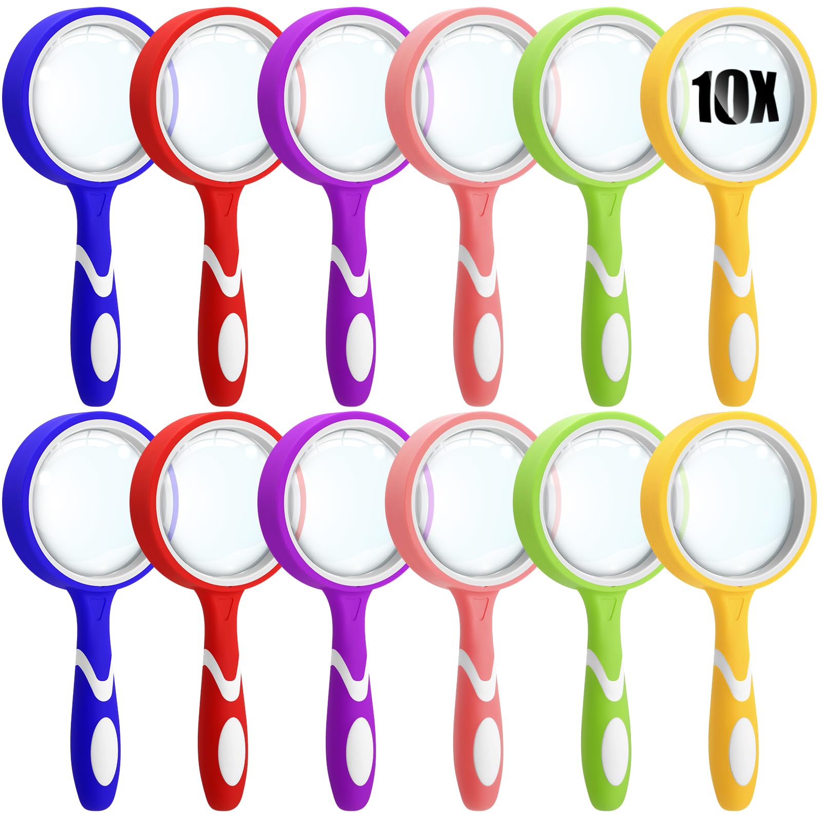 Amazon.com: Xuhal 10X Magnifying Glass Handheld Shatterproof Reading ...