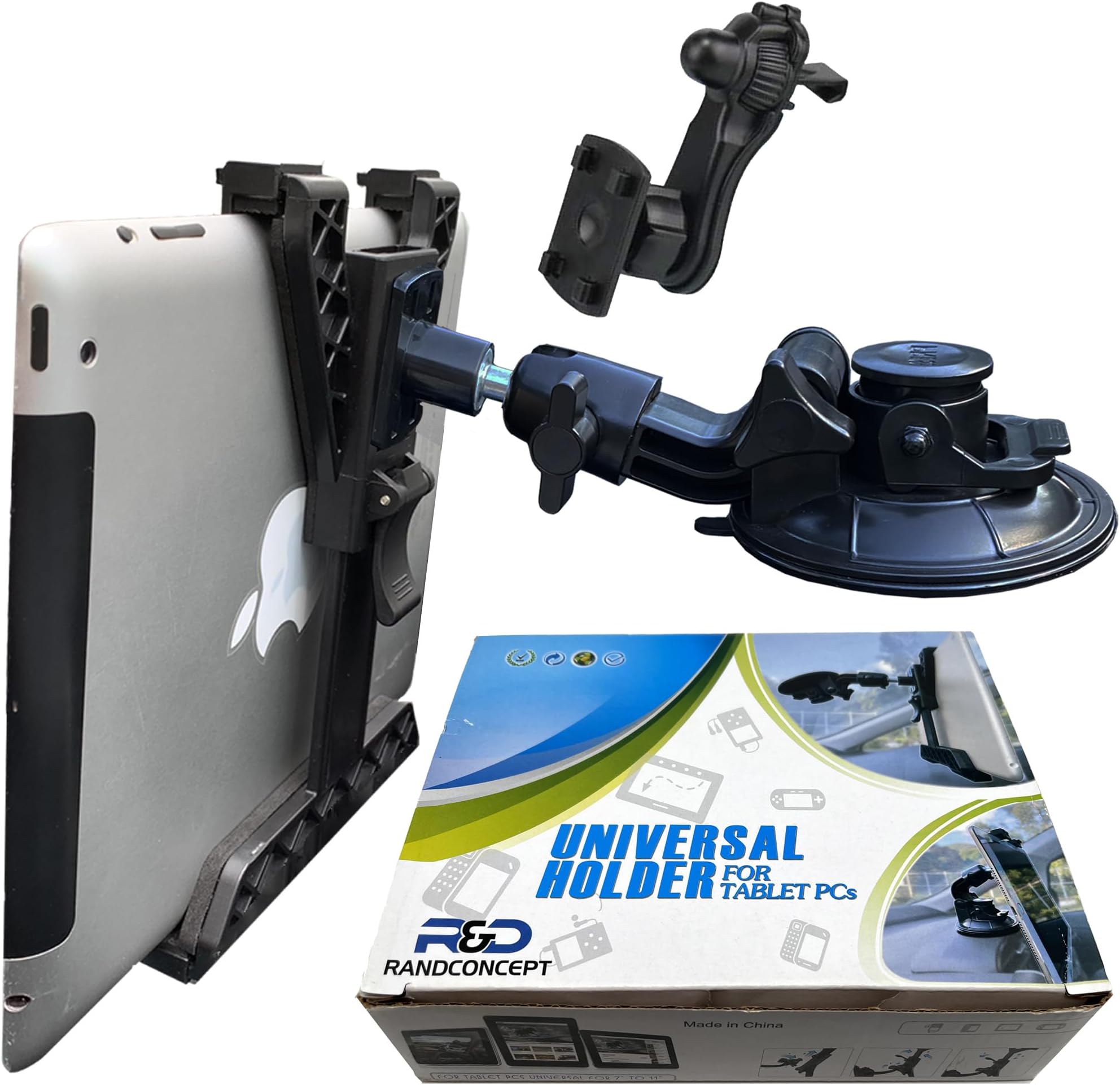 Amazon.com: Randconcept 3-in-1 Heavy Duty Dashboard Tablet Holder for ...