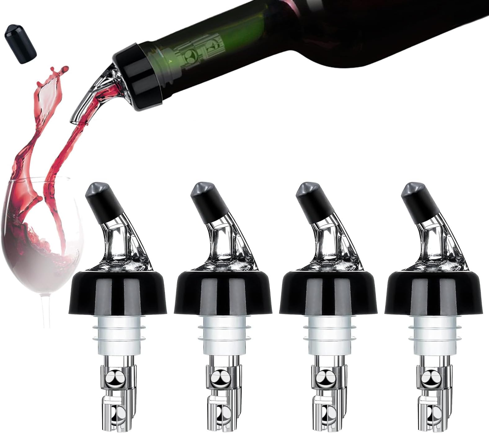 Amazon.com: 4 Pcs Liquor Pour Spout, Measured Pour Spouts for Liquor ...