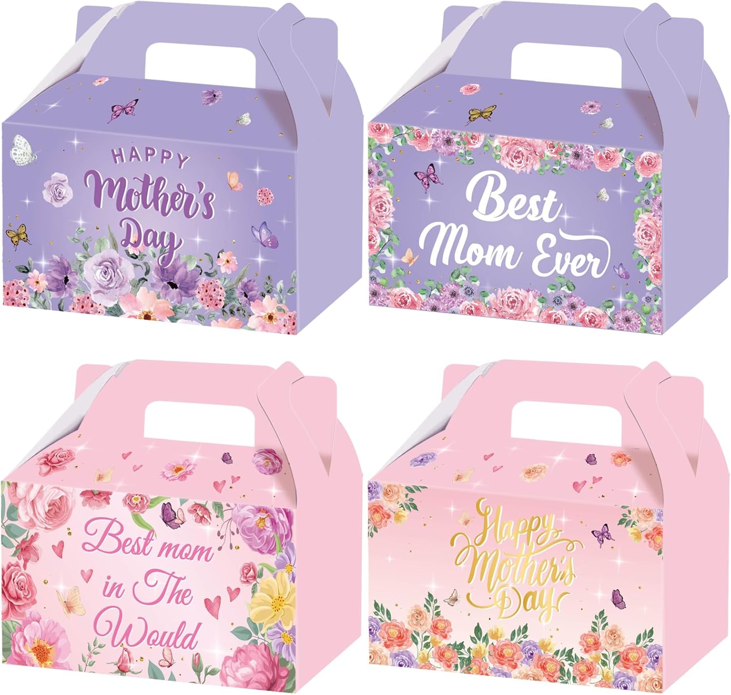 Amazon.com: Ertyjikg 20 Pcs Mothers Day Treat Boxes Happy Mothers Day ...